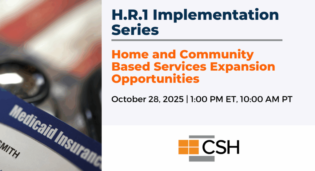Corporation for Supportive Housing - CSH Events - Housing Webinars and ...